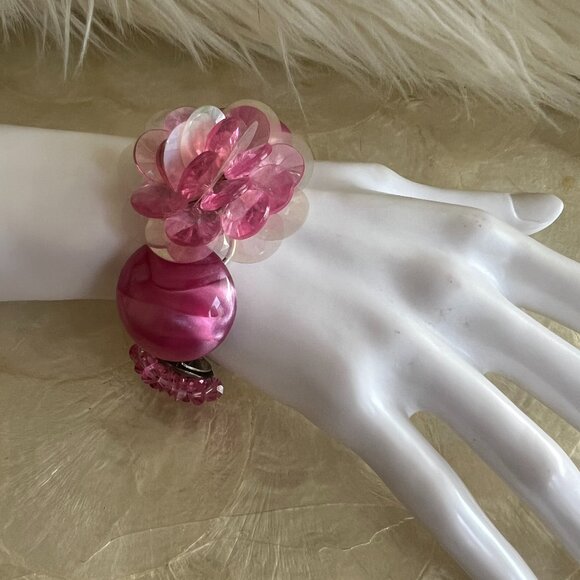 Lawless Designs | Jewelry | Hot Pink Celluloid Repurposed Vintage ...